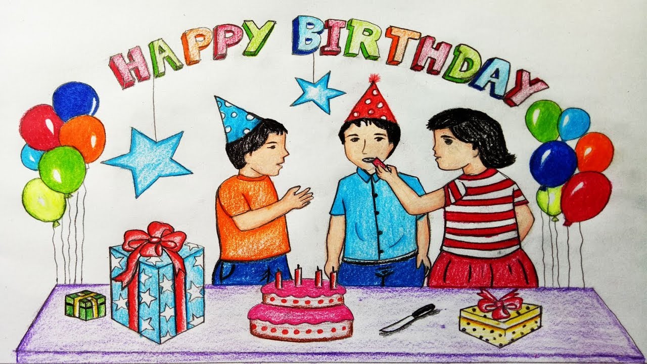 Birthday Party Drawing