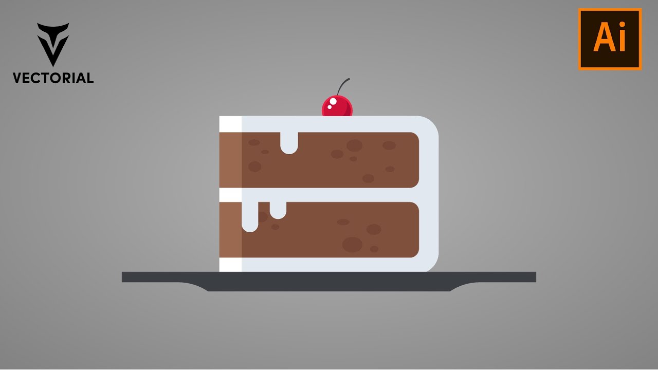 Cake Tutorial For Beginner In Adobe Illustrator Youtube