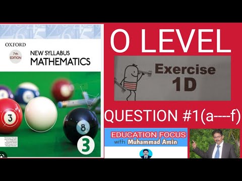 Oxford 7th Edition New Syllabus Mathematics 3 Exercise 1d Question 1a