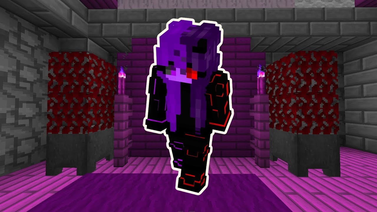Purple Demon Minecraft Skin Timelapse Youtube