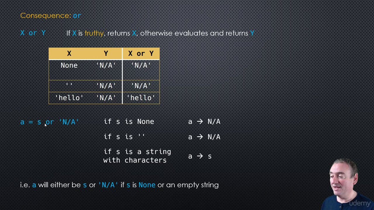 Python 3 Deep Dive Part 1 Booleans Boolean Operators Lecture