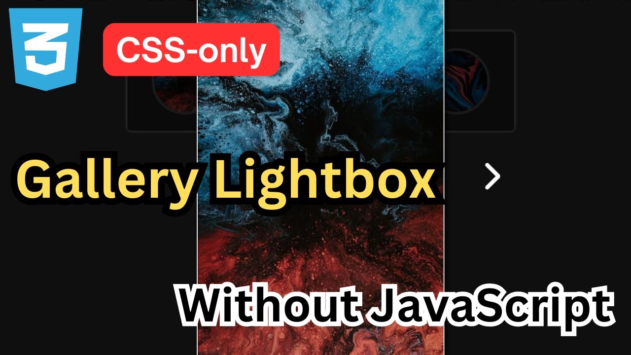 Easy Css Only Lightbox Gallery No Javascript Needed Youtube