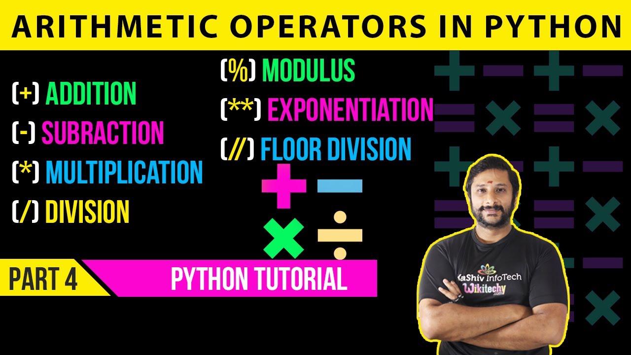 4 рџђќarithmetic Operators In Python Python Tutorial For Beginners In