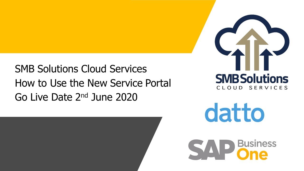 Navigating The New Smb Solutions Cloud Services Service Portal Youtube