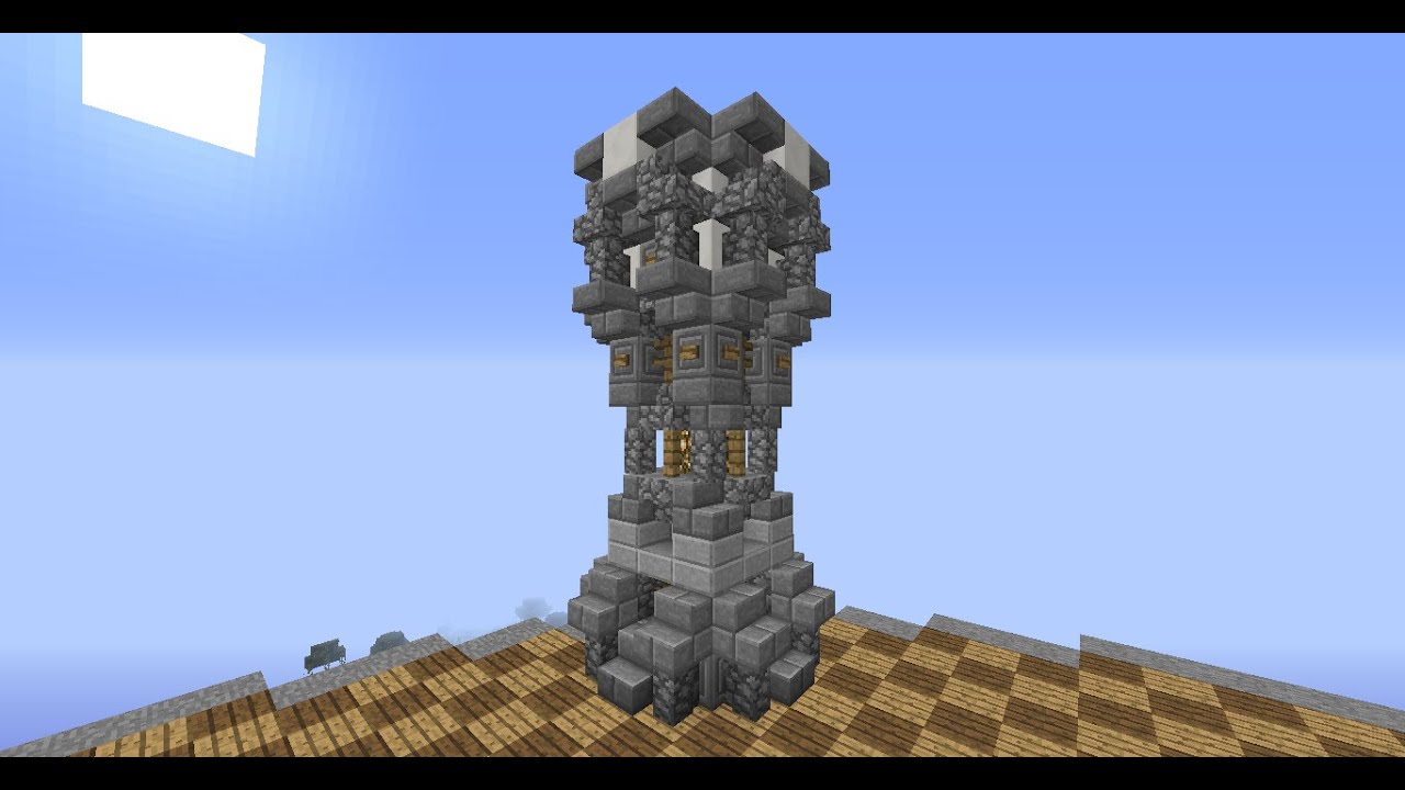 How To Build A Medieval Pillar In Minecraft Youtube