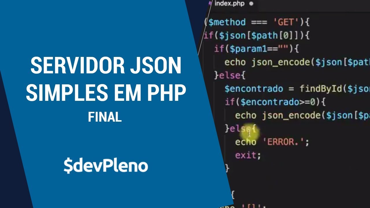 Servidor Json Simples Em Php Final Youtube