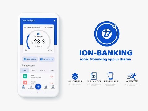 The Best Banking App Ui Theme Ever Ion Banking Ionic 5 Ui Theme
