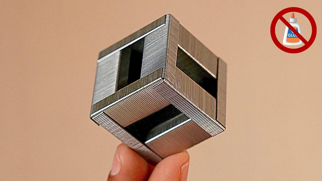 Amazing Cube Idea Out Of Staples Youtube