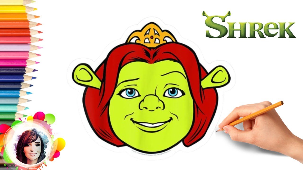 How To Draw Princess Fiona Shrek Youtube