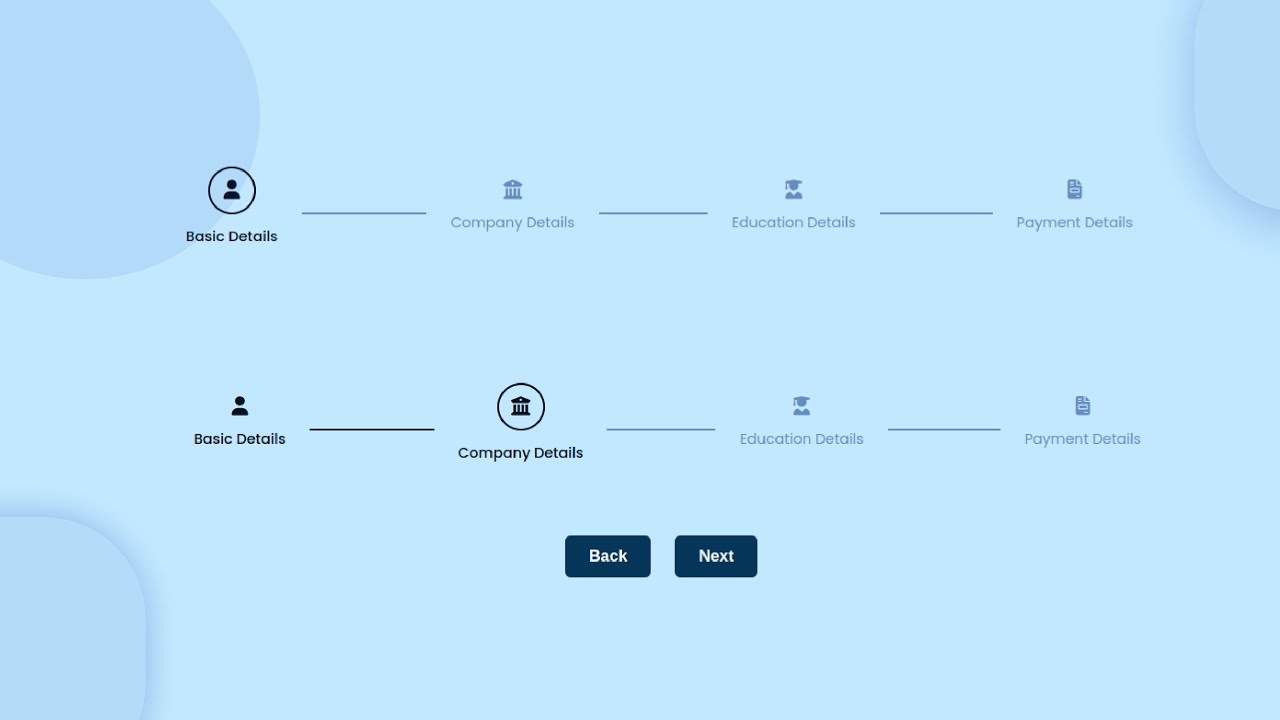 Build A Stylish Stepper Design With Html Css And Javascript Step By