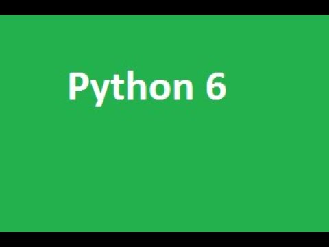 Python 6 Youtube