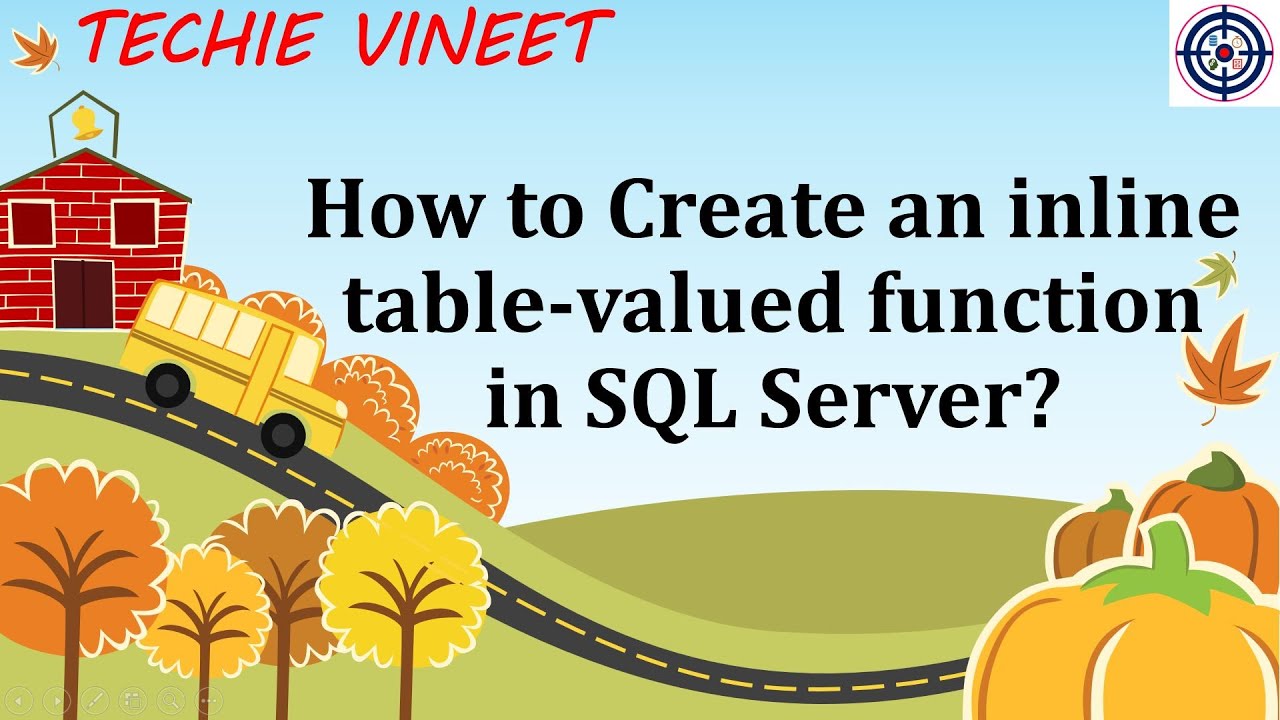 How To Create An Inline Table Valued Function Microsoft Sql Server