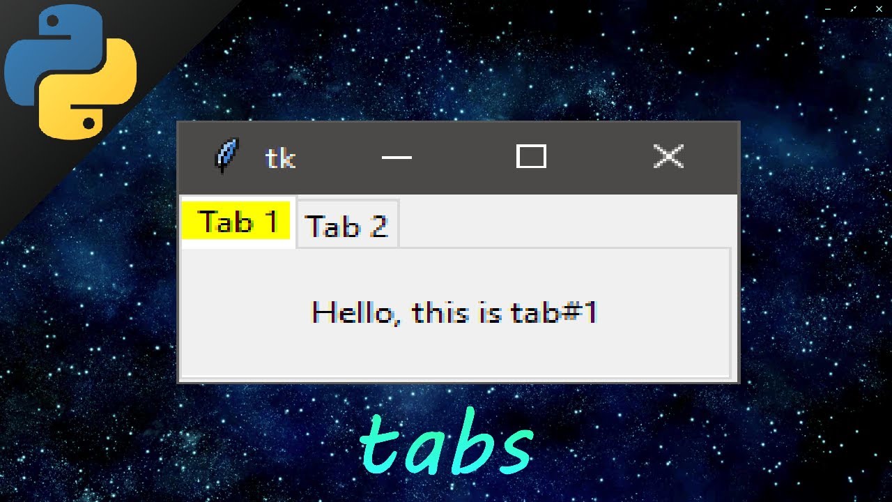 Python Tkinter How To Add Window Tabs рџ Youtube