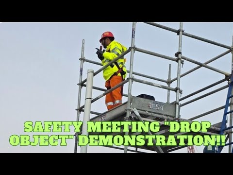 Safety Meeting Topic Lsr Drop Object Demo Of Dropping Object Above