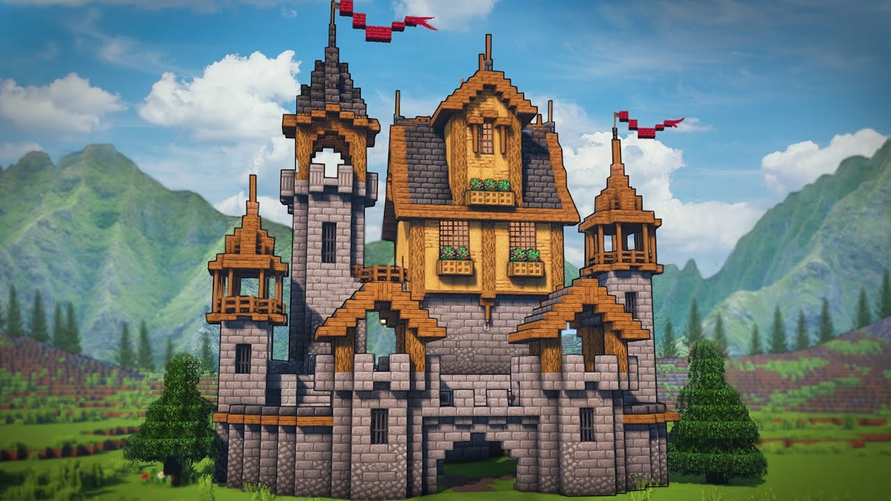 Medieval Castles Minecraft My Medieval Castle I Built All Built In