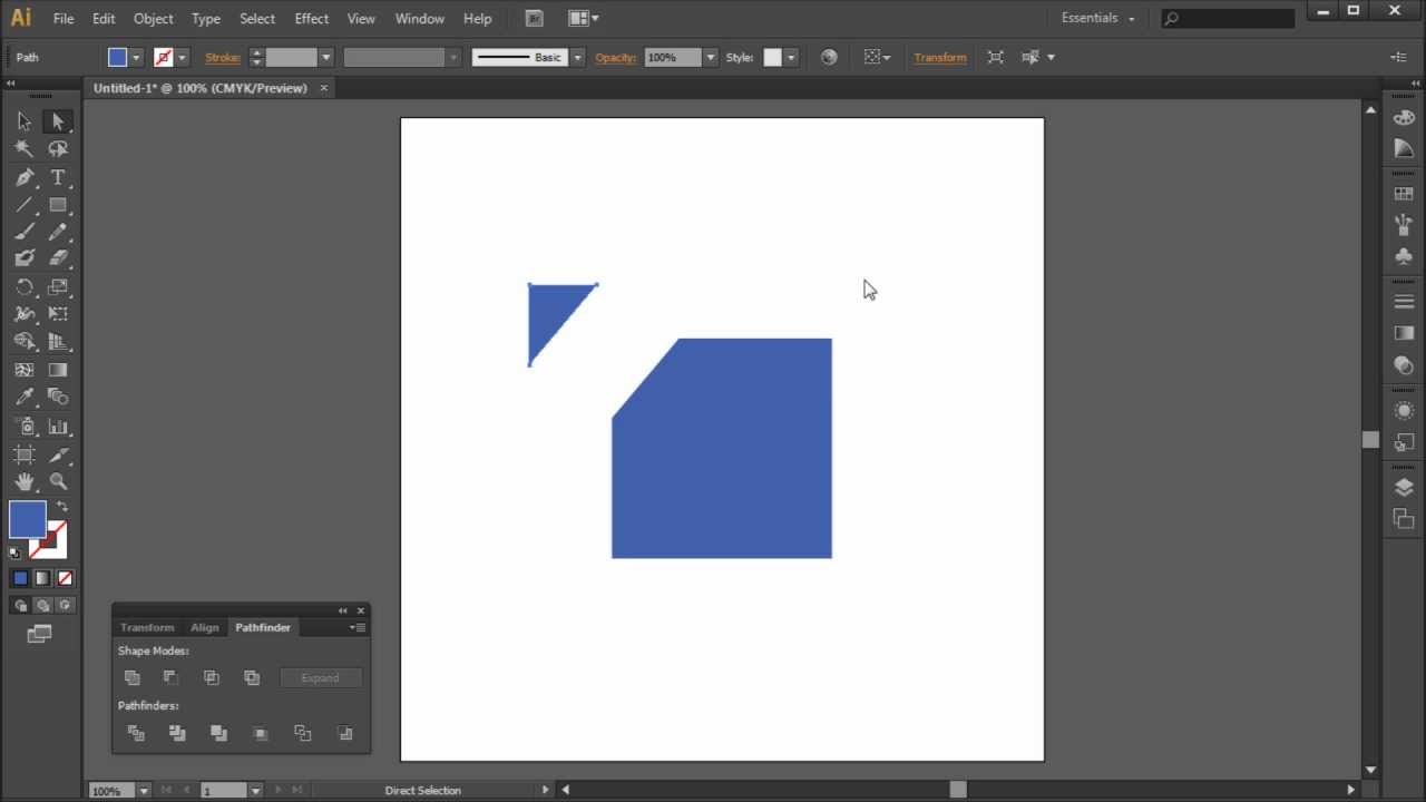 60 Second Illustrator Tutorial Slice And Divide Shapes With