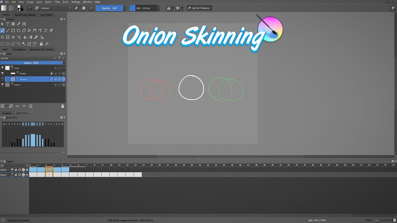 Krita Animation Tutorial Onion Skinning Youtube