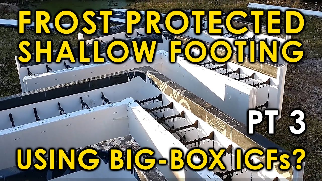 Frost Protected Shallow Foundation Using Icfs Part 3 Youtube