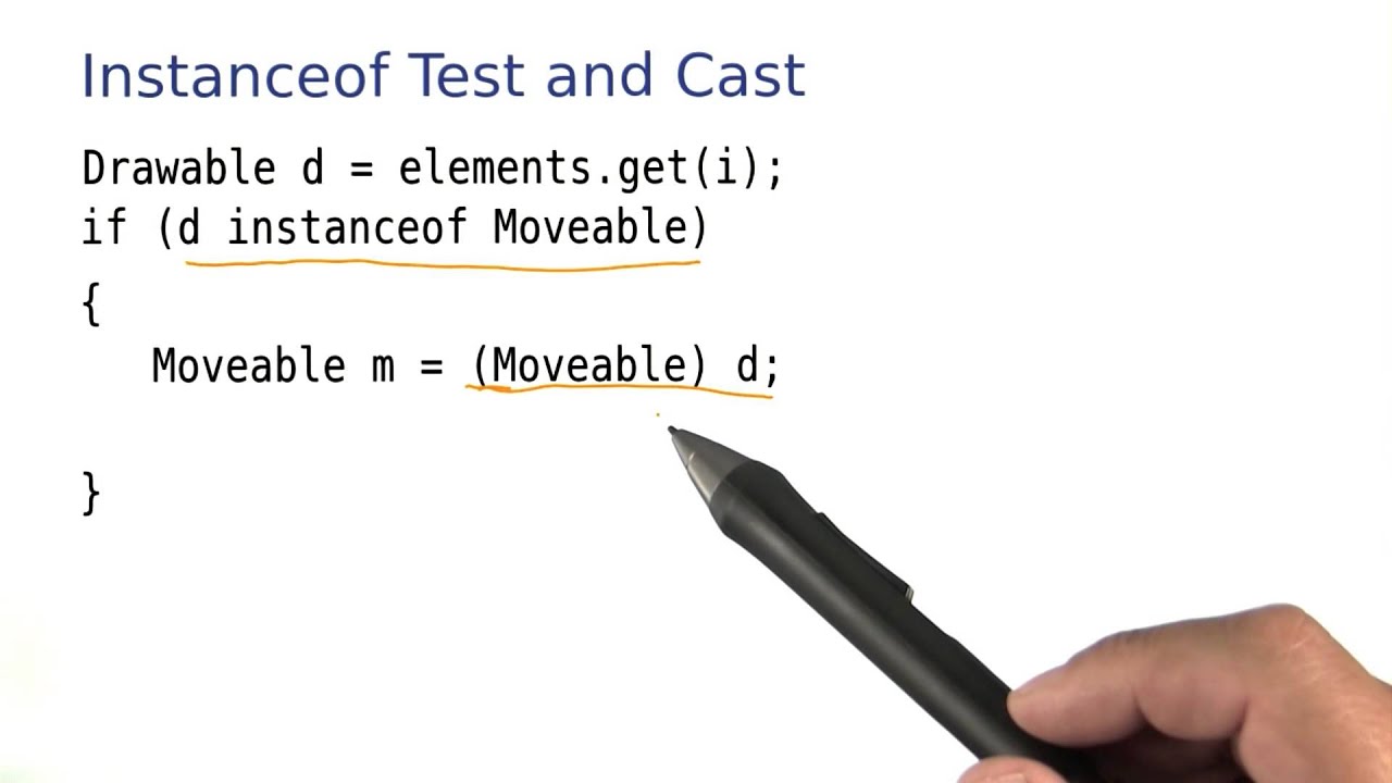 Instanceof Test And Cast Intro To Java Programming Youtube