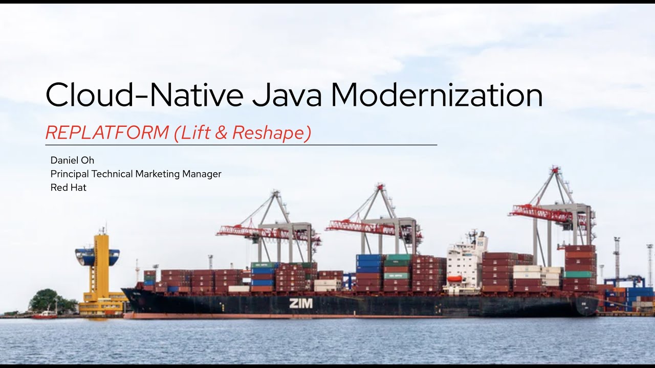 Cloud Native Java Modernization Replatform Youtube