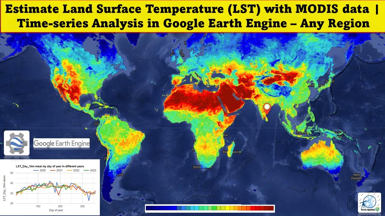 Estimate Land Surface Temperature Lst With Modis Data Timeseries