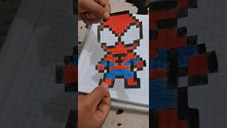 Spiderman Papercraft Pixel Art 3d Diy Manualidadesbonitas Pixelart