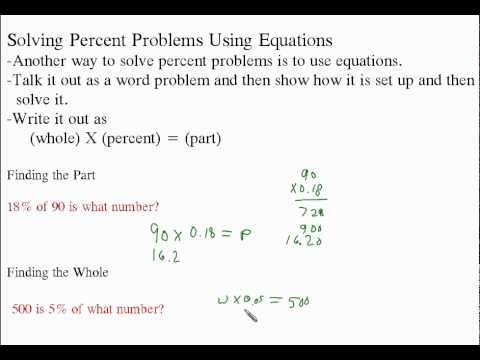 Solve Percent Equations Tessshebaylo