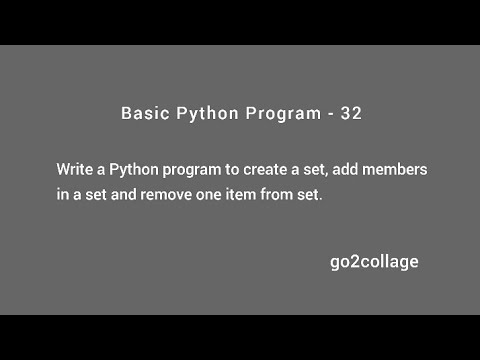 Ep 32 Language Python Basic Program I Go2collage Youtube