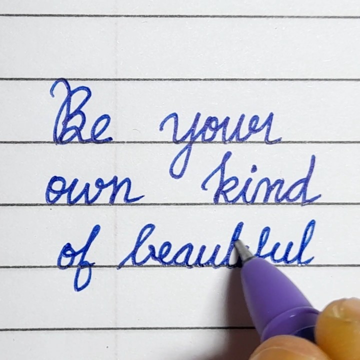 Be Your Own Kind Of Beautiful Shorts Handwriting Youtube