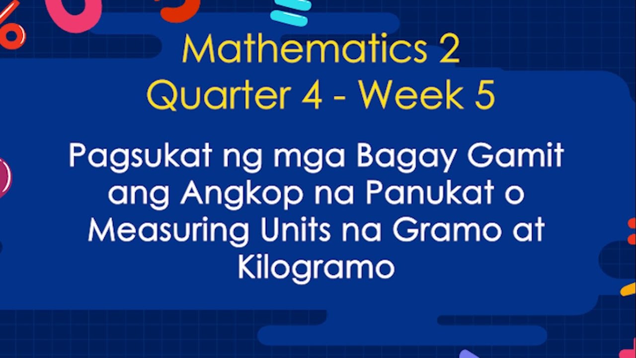Grade 2 Math Quarter 4 Module 5 Youtube