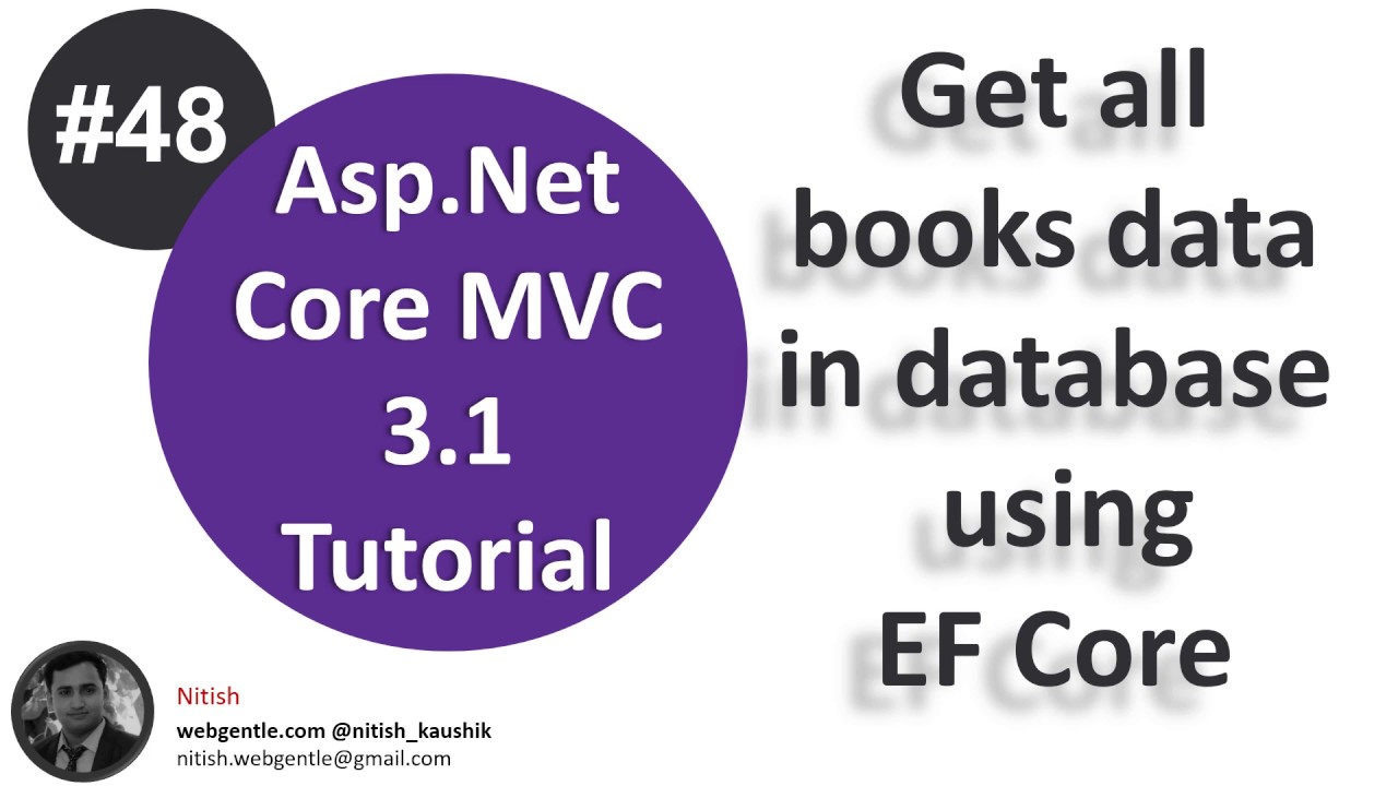 48 Get List Of Data From Database Using Entity Framework Core Asp