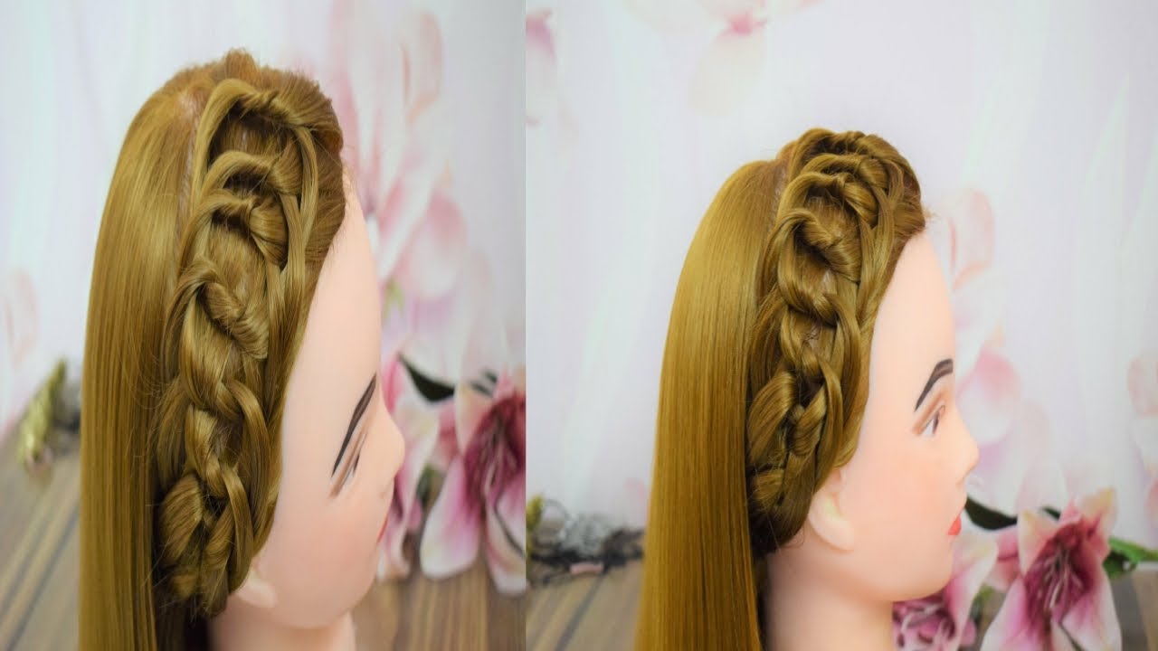Front Knotted Loop Hairstyle Youtube