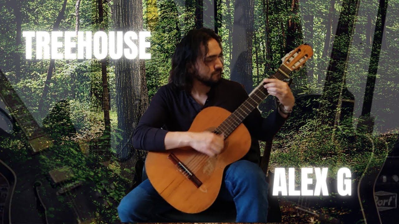 Como Tocar Treehouse De Alex G Tutorial De Guitarra Youtube