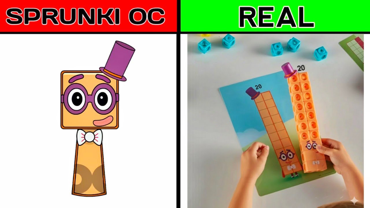 My Sprunki Oc Twenty From Numberblocks In Real Life Youtube