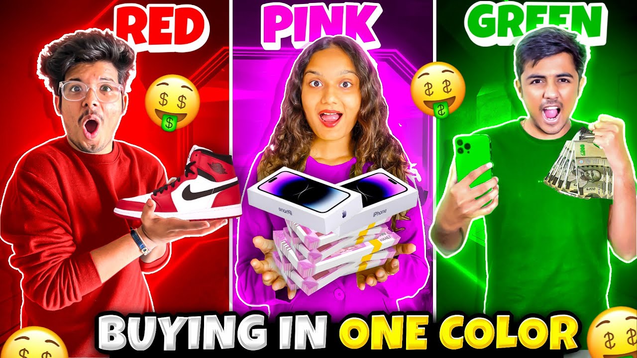 Buying Everything In One Color For 24 Hours ёяшн Tsg Jash Vs Mann Vs