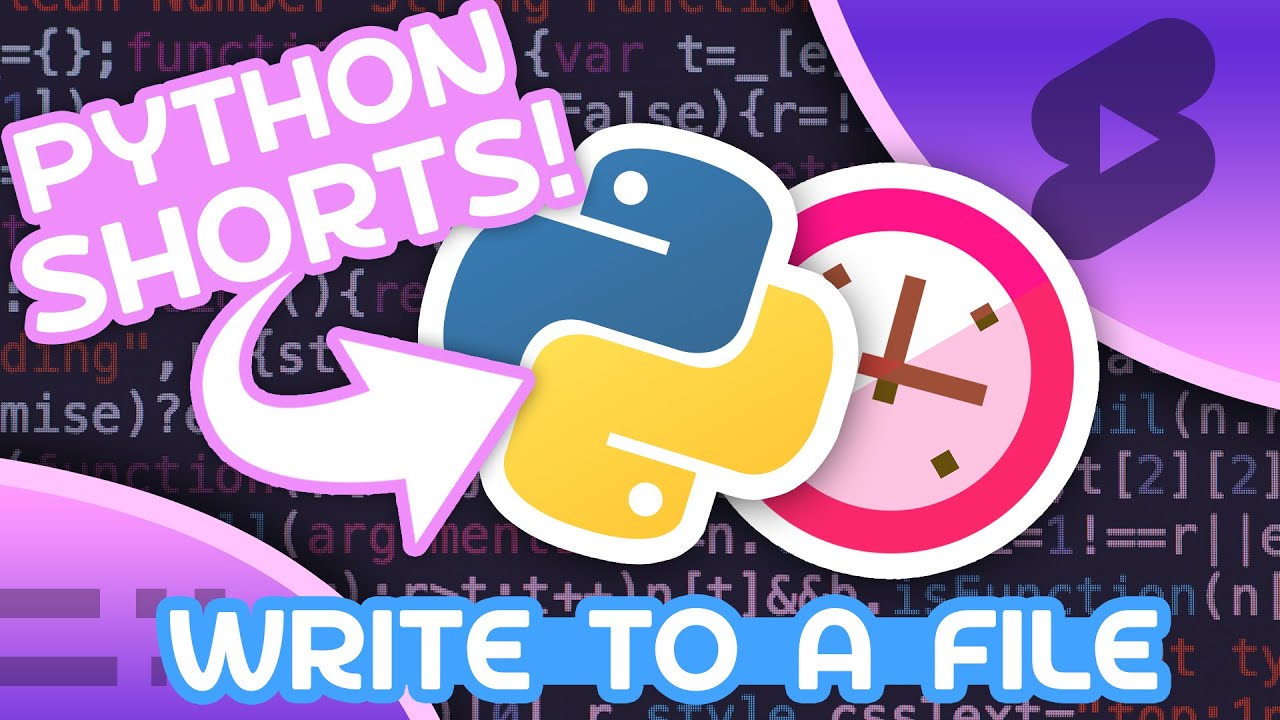 How To Write To A File In Python Youtube