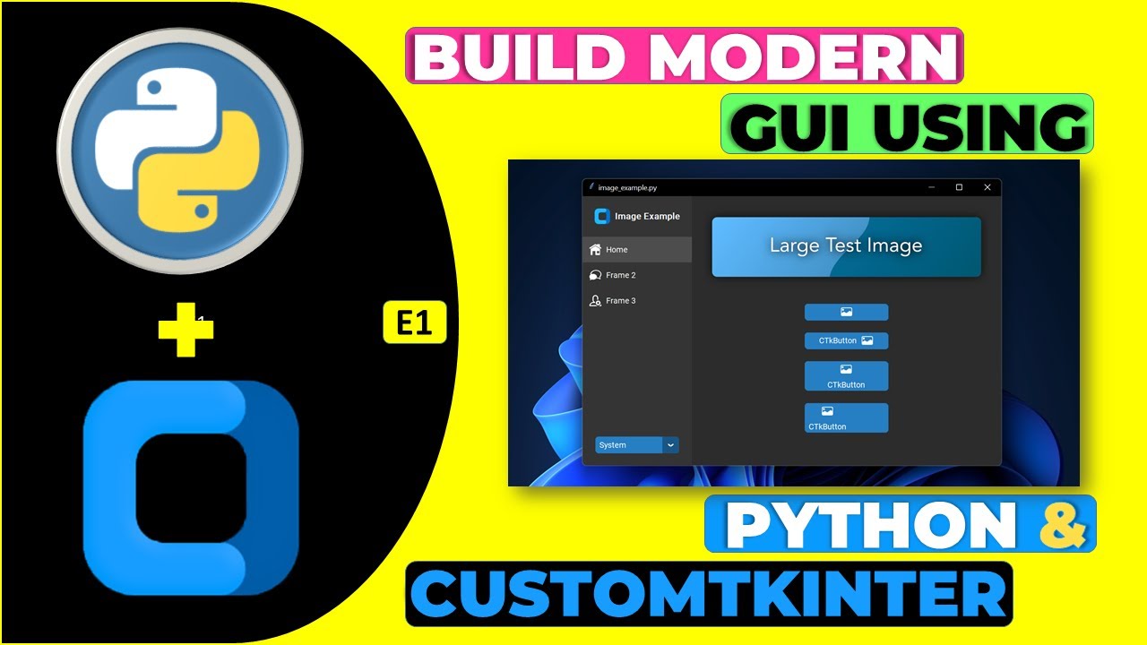 Build Modern Gui Using Customtkinter Gui Framework In Python
