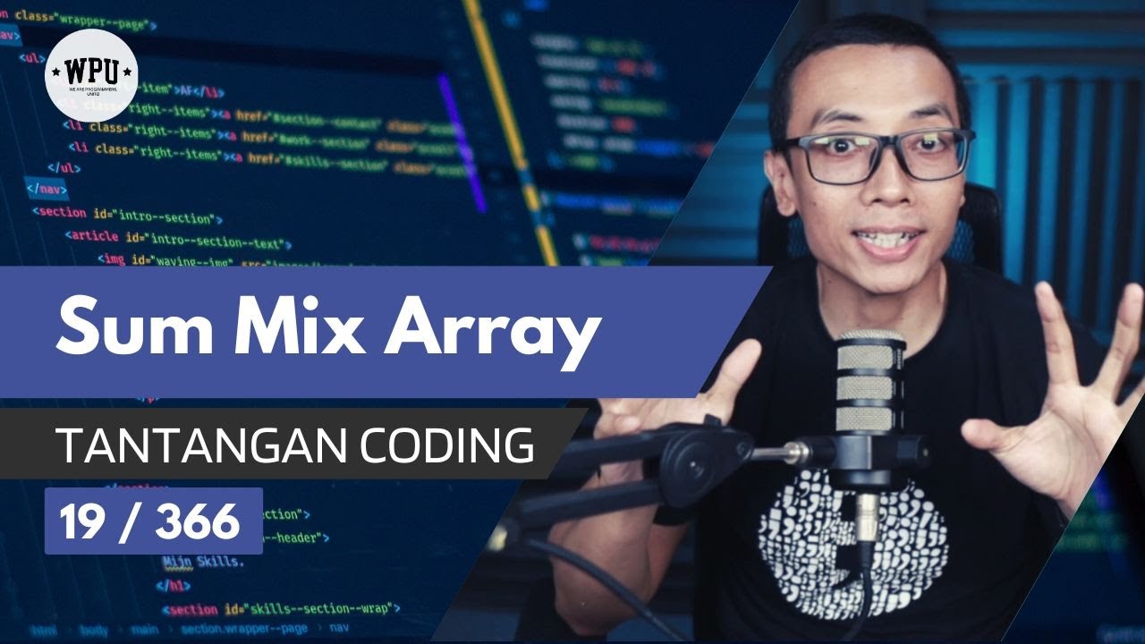 Sum Mix Array Tantangan Coding 19 366 Youtube