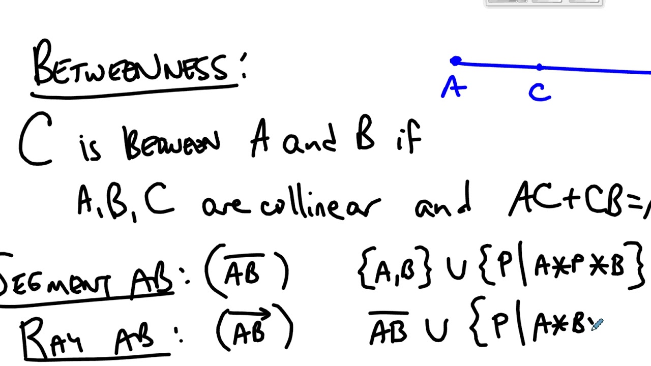 Math335 Content Ruler Postulate Youtube