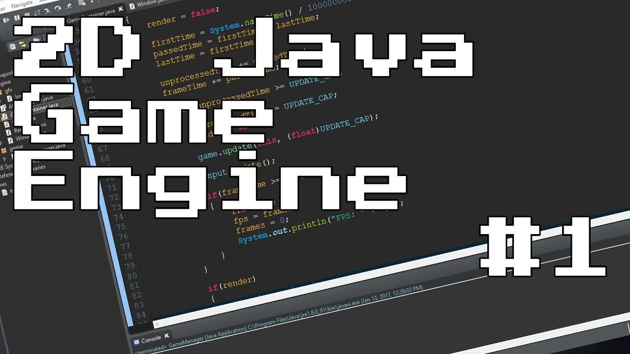 2d Java Game Engine 1 Game Loop Youtube
