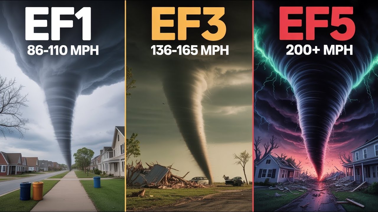 Tornado Ef Scale Comparison Ef1 Vs Ef3 Vs Ef5 Destruction Power