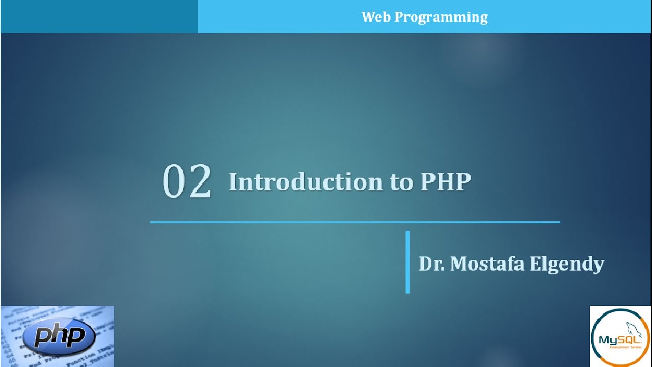 Lecture 03 Part 01 Introduction To Php Youtube