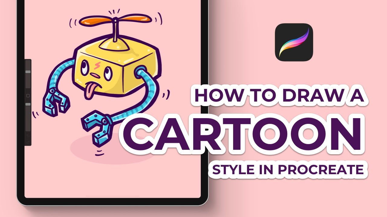 How To Draw A Cartoon Style Character In Procreate Tutorial Shorts