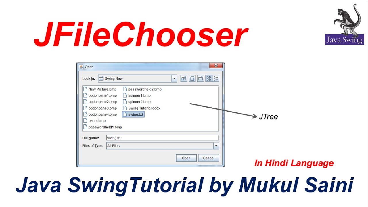 61 Java Swing Tutorial Jfilechooser In Java Swing Youtube