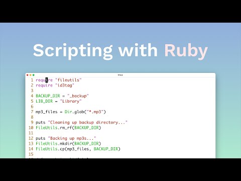 Writing Utility Scripts With Ruby Youtube