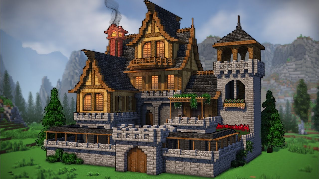 Medieval Castle Layout Minecraft