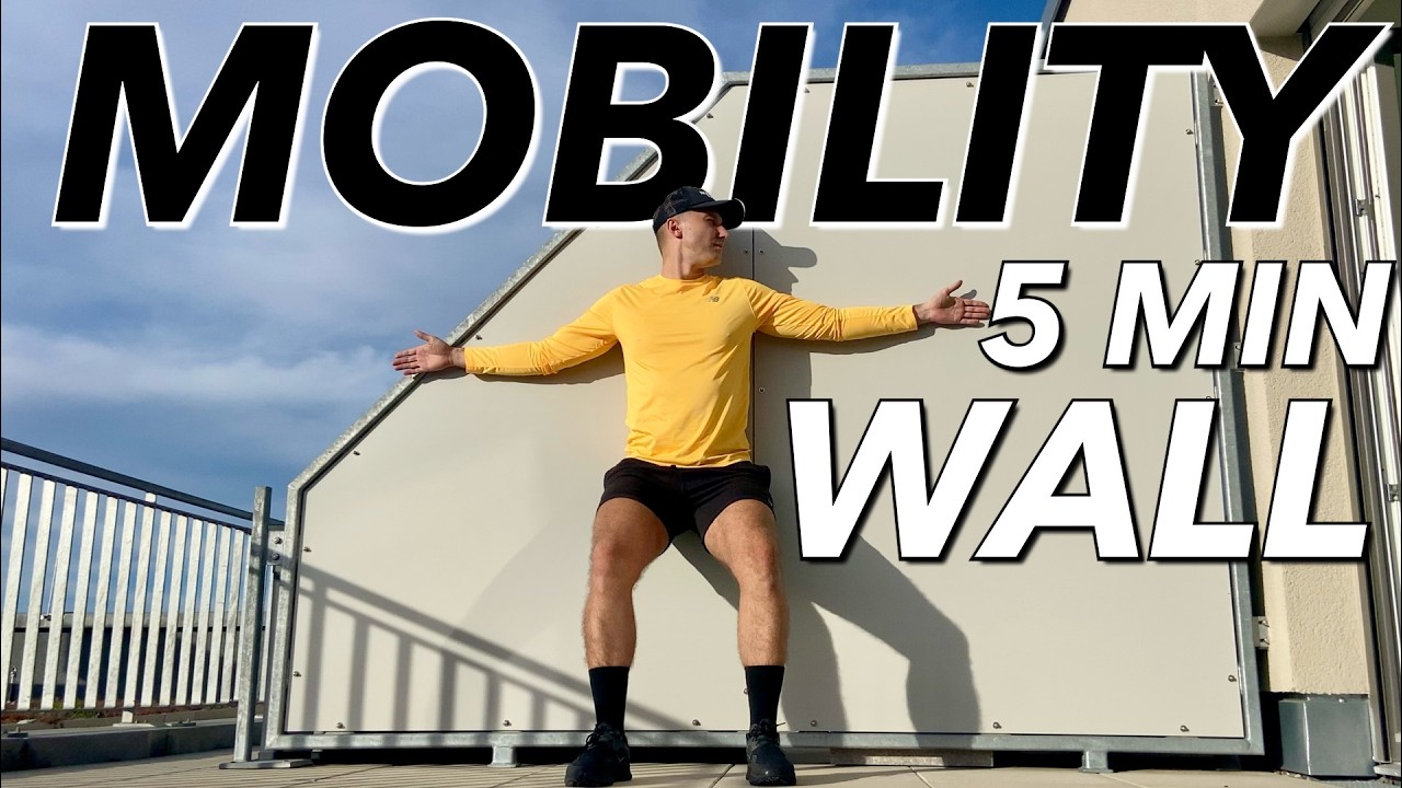 5 Min Daily Wall Mobility Routine Follow Along Exercises Youtube