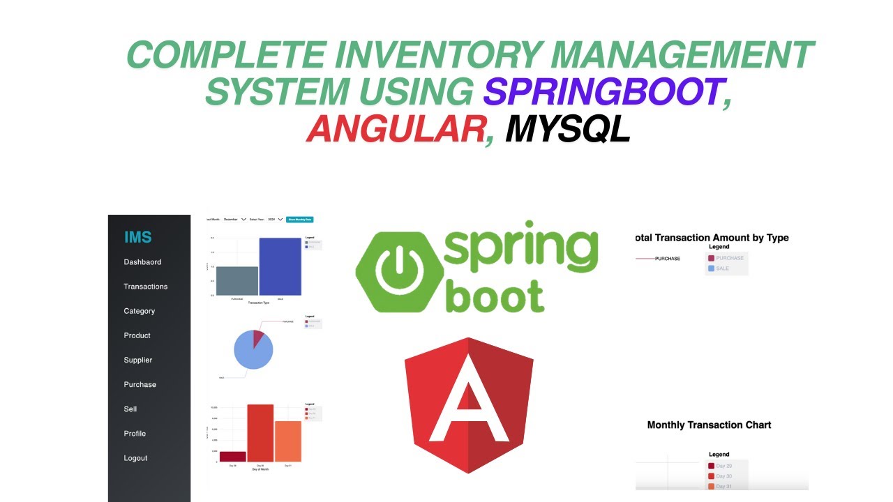 Complete Inventory Management System Using Java Spring Boot Angular