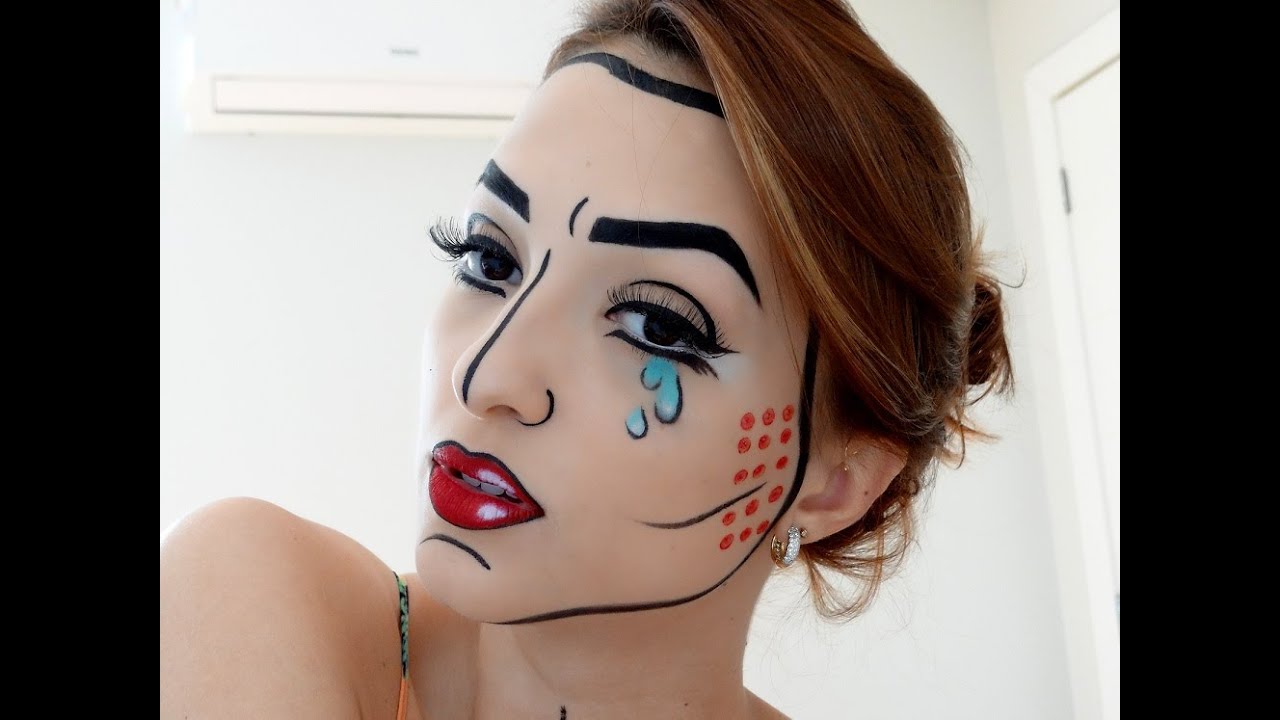Comic Book Pop Art Makeup Tutorial Saubhaya Makeup