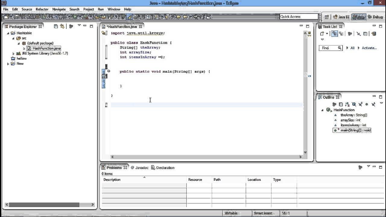 How To Create Hash Table In Java Youtube